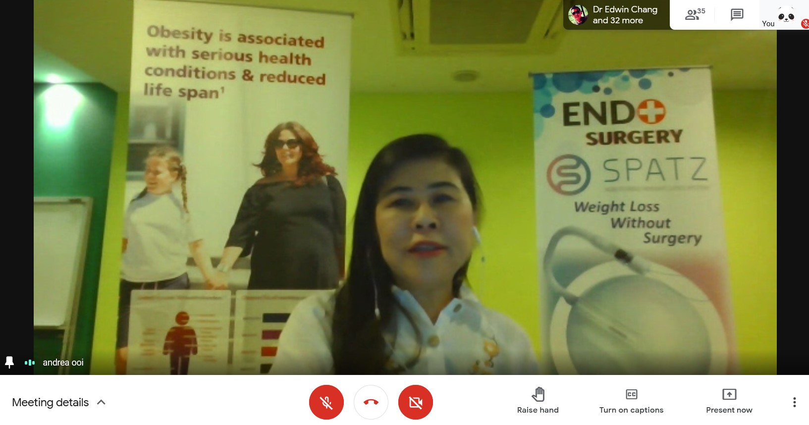 Dr Ooi delivering her talk